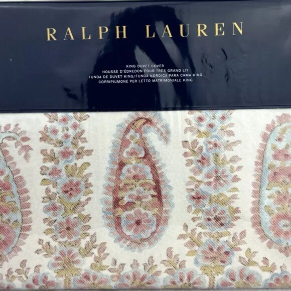 Ralph Lauren | Bedding | Nwt Ralph Lauren Camille Paisley King Duvet ...